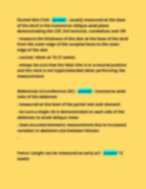 ARDMS OB/GYN 2nd/3rd Trimester Questions & Answers: Fetal Ultrasound ...