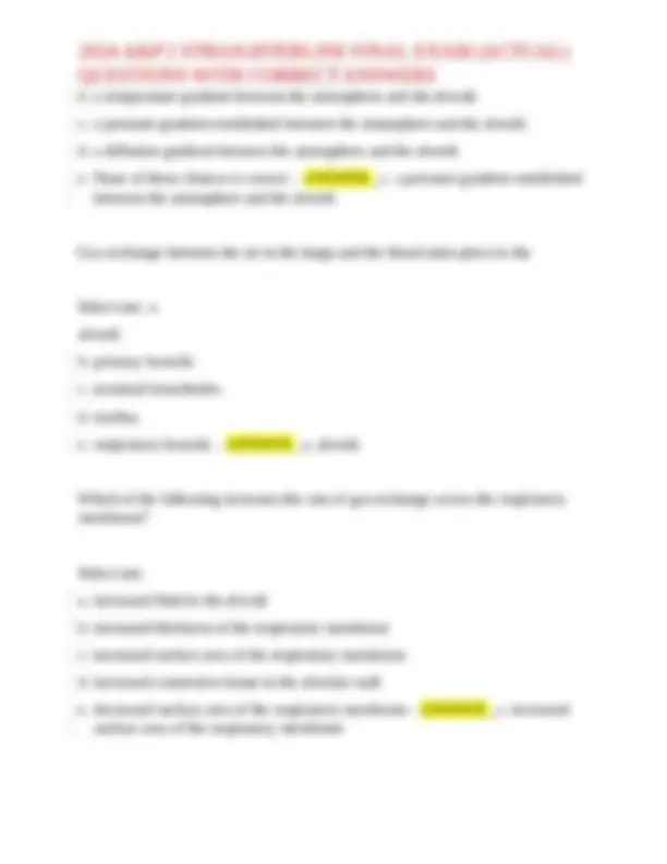 2025 A&P 2 STRAIGHTERLINE FINAL EXAM (ACTUAL) QUESTIONS WITH CORRECT ...