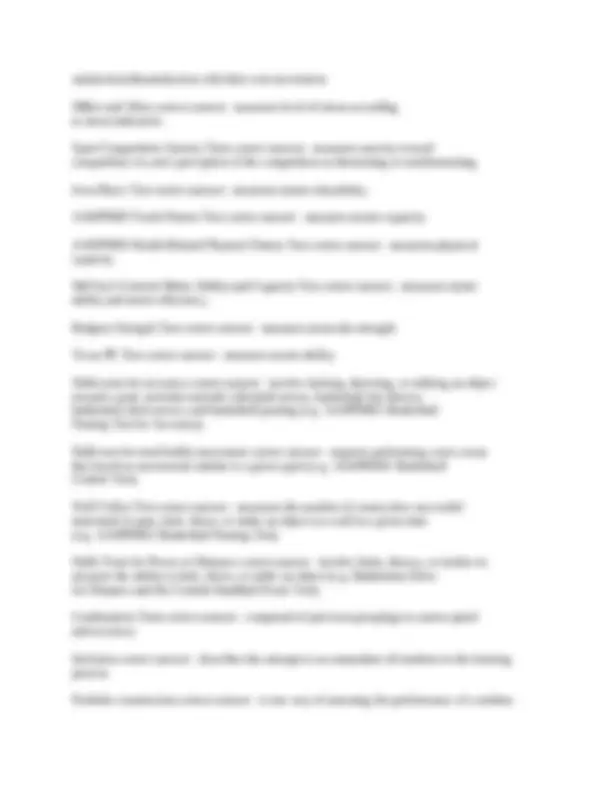FTCE Physical Education Exam: Evaluation, Assessment, & Fitness | Exams ...