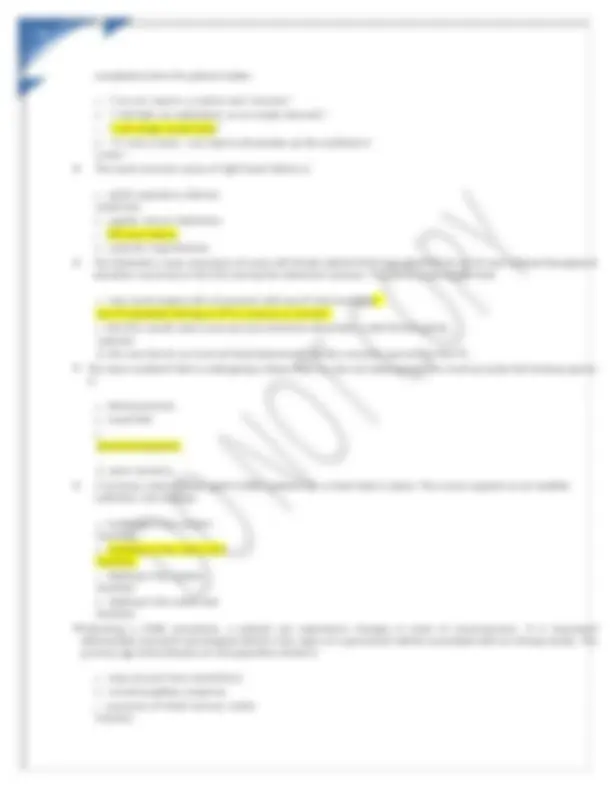 Telemetry Nurse Exam Questions and Answers 2024: A Comprehensive Review | Exams Nursing | Docsity