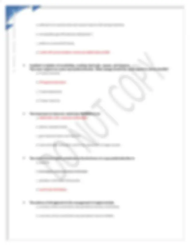 Telemetry Nurse Exam Questions and Answers 2024: A Comprehensive Review | Exams Nursing | Docsity