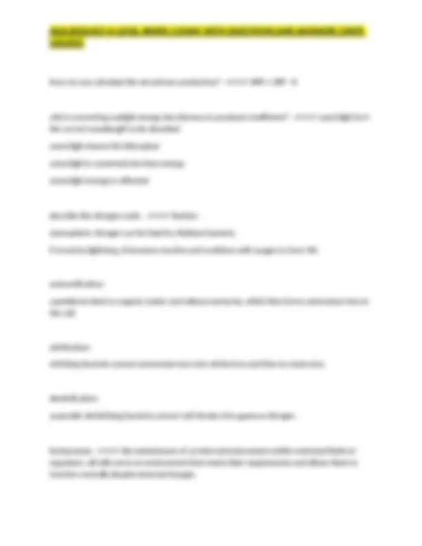 AQA Biology A-Level Paper 2: Photosynthesis, Respiration & Homeostasis ...