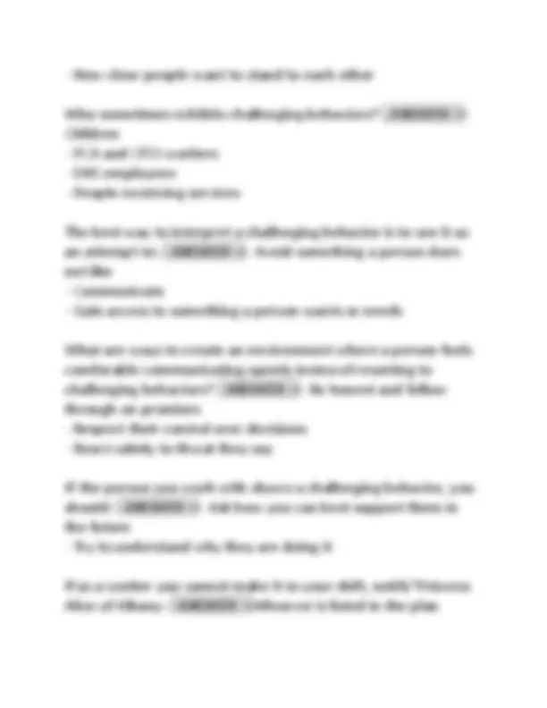 PCA/CFSS Worker Training Exam Questions and Answers | Exams Training ...