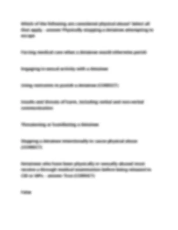 Medical Ethic and Detainee Operations Basic Course (Pretest)40 ...