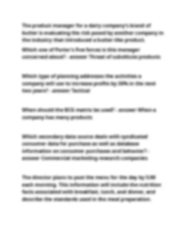 D077 Unit 2 Test and Module Quiz Questions with 100% correct answers ...