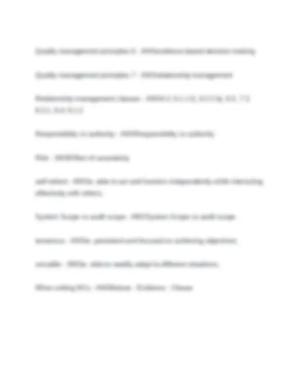 ISO 9001 Lead Auditor Notes with Quizs & Correct Answers 2025-2026 ...