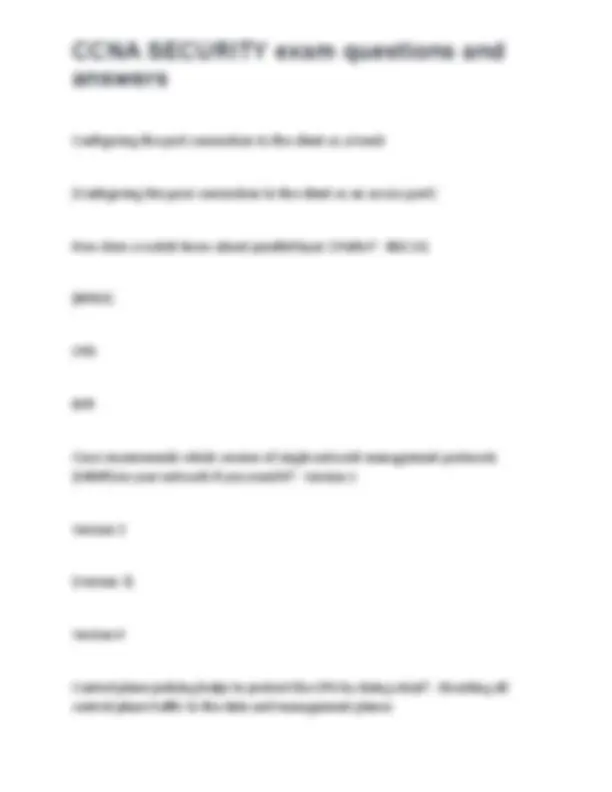 CCNA SECURITY exam questions and answers | Exams Cybercrime, Cybersecurity and Data Privacy ...