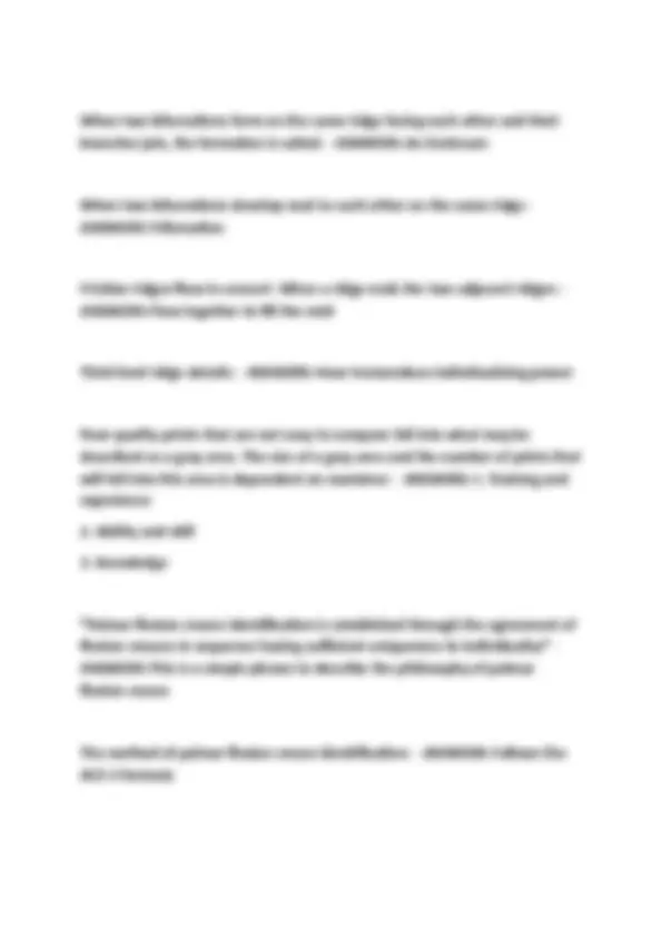 IAI LATENT PRINT CERTIFICATION EXAM (ACTUAL EXAM) WITH CORRECT ACTUAL QUESTIONS | Exams Printing ...