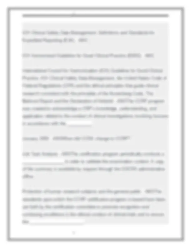 Program Overview - CCRP Certification Program Candidate Handbook Test ...