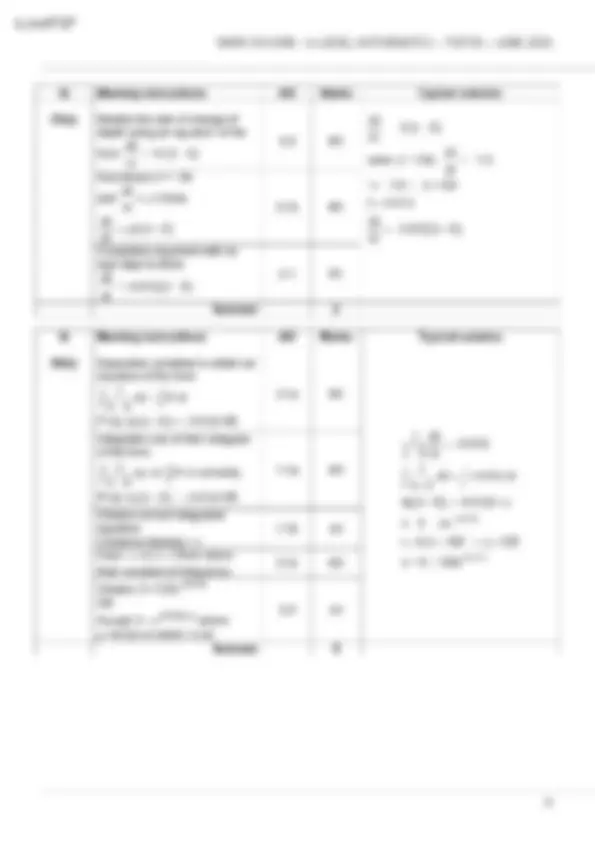 Actual 2024 AQA A-level MATHEMATICS 7357/1 Paper 1 Merged Question Paper + Mark Scheme Ac ...
