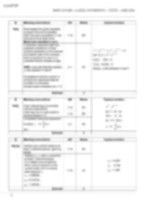 Actual 2024 AQA A-level MATHEMATICS 7357/1 Paper 1 Merged Question Paper + Mark Scheme Ac ...