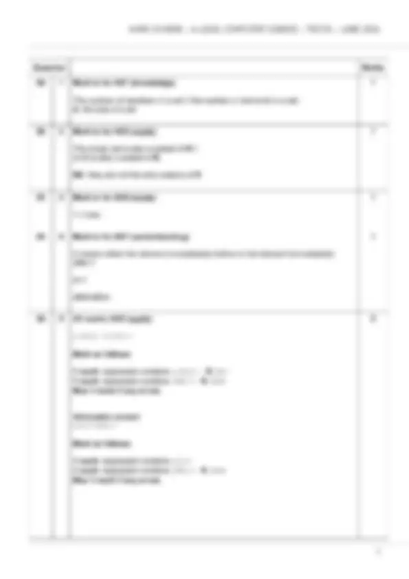 Actual 2024 AQA A-LEVEL COMPUTER SCIENCE 7517/1 Paper 1 Merged Question ...