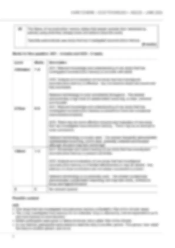 Actual 2024 AQA GCSE PSYCHOLOGY 8182/1 Paper 1 Question Paper + Mark ...