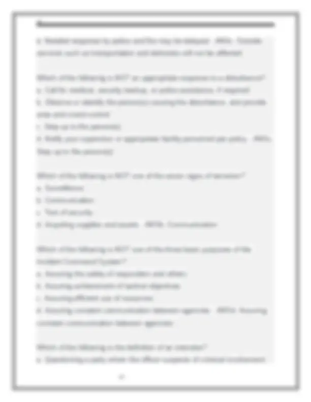 IAHSS Basic Officer Certification Exam Questions and Answers (2025-2026 ...