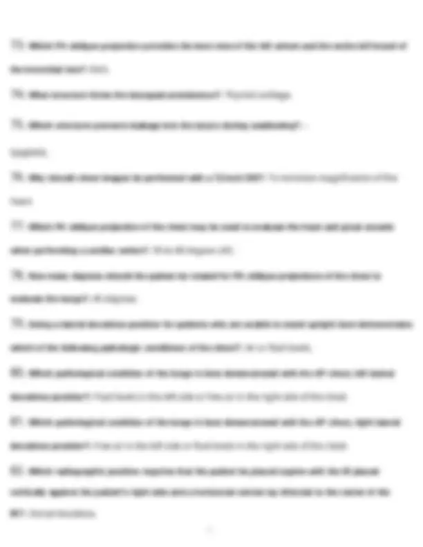 Radiologic Technology Exam Study Questions and Answers | Exams ...