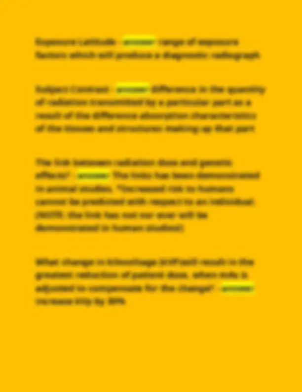 Limited Scope X-Ray Operator Test questions with 100% correct answers ...