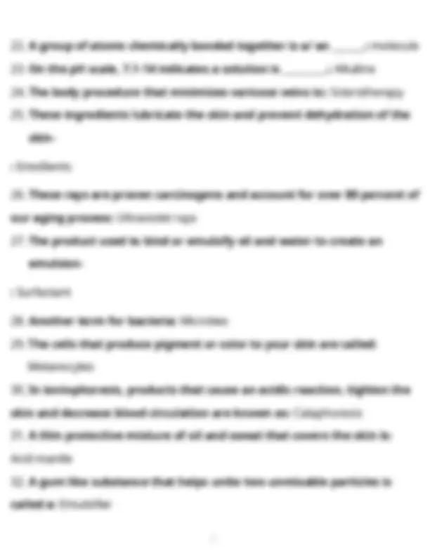 MI ESTHETICIAN STATE BOARD EXAM QUESTIONS LATEST DOWNLOAD ACCURATE ...