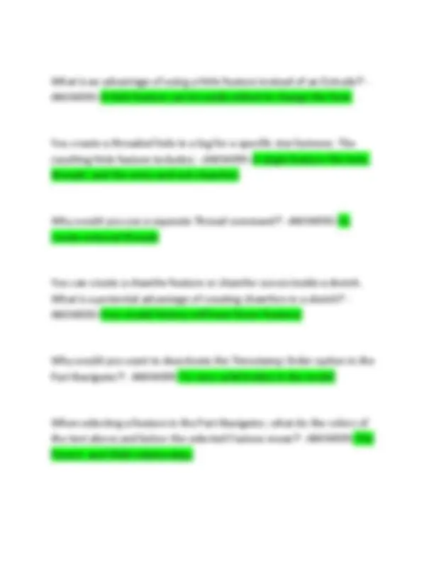 NX DESIGN ASSOCIATE CERTIFICATION EXAM WITH QUESTIONS WITH CORRECTRY ...