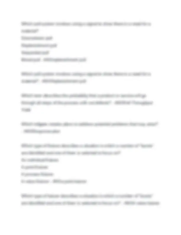 Lean Six Sigma Green Belt Test Bank Questions and Answers | Exams ...