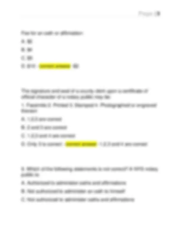 NOTARY PRACTICE TEST 1 2025 BRAND NEW ACTUAL EXAM. | Exams Advanced ...