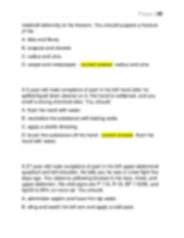 NREMT Trauma 2025 Exam: Practice Questions and Answers | Exams Nursing ...