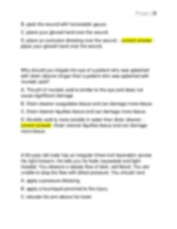 NREMT Trauma 2025 Exam: Practice Questions and Answers | Exams Nursing ...