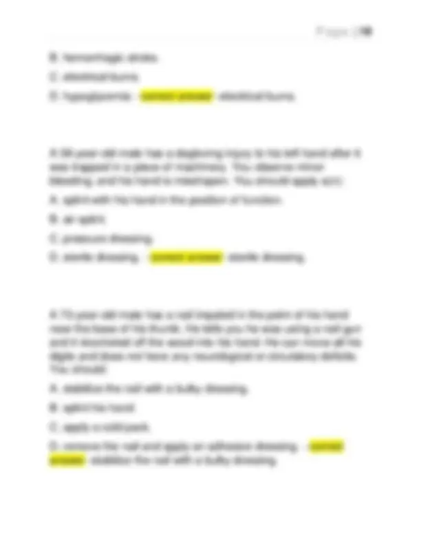 NREMT Trauma 2025 Exam: Practice Questions and Answers | Exams Nursing ...