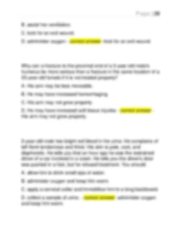 NREMT Trauma 2025 Exam: Practice Questions and Answers | Exams Nursing ...