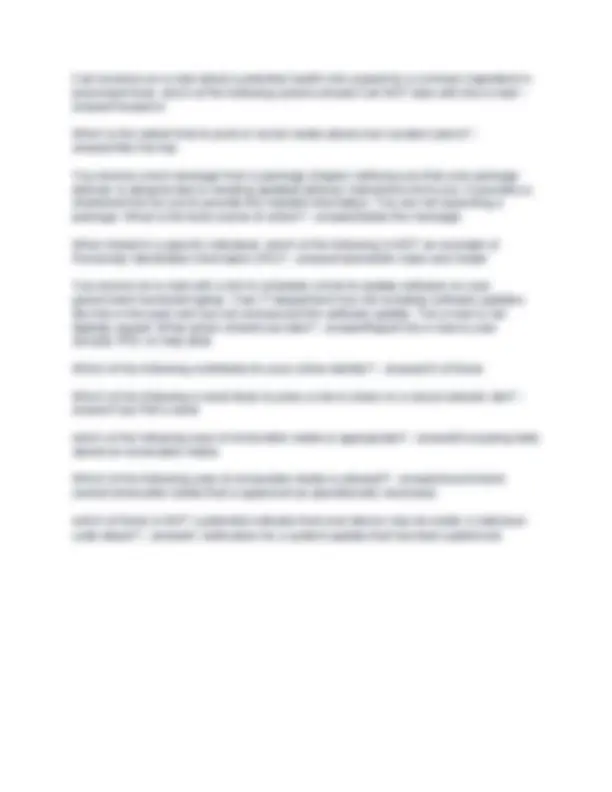 DoD Annual Security Awareness Refresher 2024-25 Questions and Answers ...