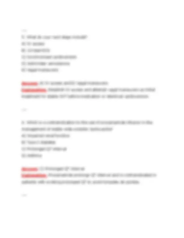 Pass Your 2025 ACLS Exam Version B Actual Questions and Revised Answers ...