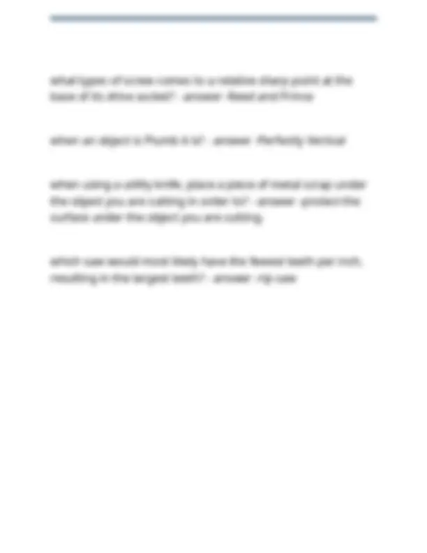 NCCER Module 3 Hand Tools Exam: Questions and Answers | Exams Nursing ...