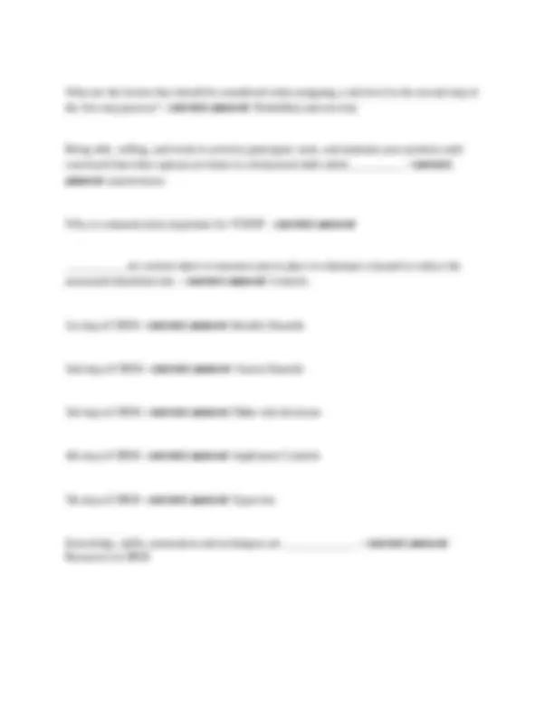 Operational Risk Management ESAMS training questions with correct ...