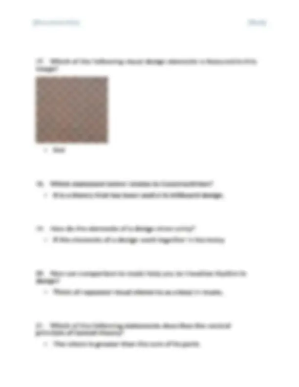 Visual Communications (ELC 000) Milestones Exam Quiz with Correct ...