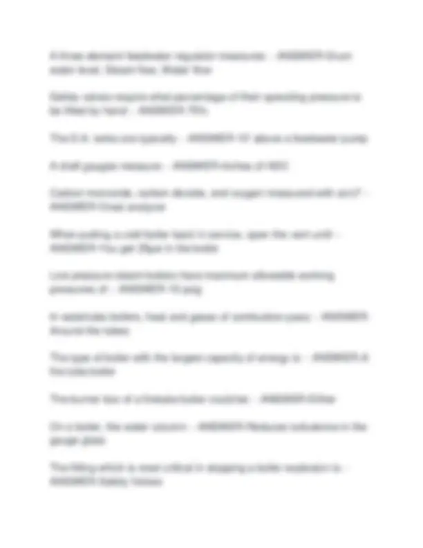 BOMA Plant Operations Exam: 2024 Questions and Answers | Exams Physics ...