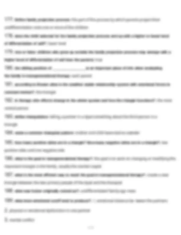 MFT National Exam Practice Questions and Answers | Exams Marriage and ...