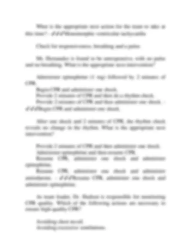 ACLS Flashcards FOR 2025 LATEST UPDATE AND APPROVED WITH CORRECT ...