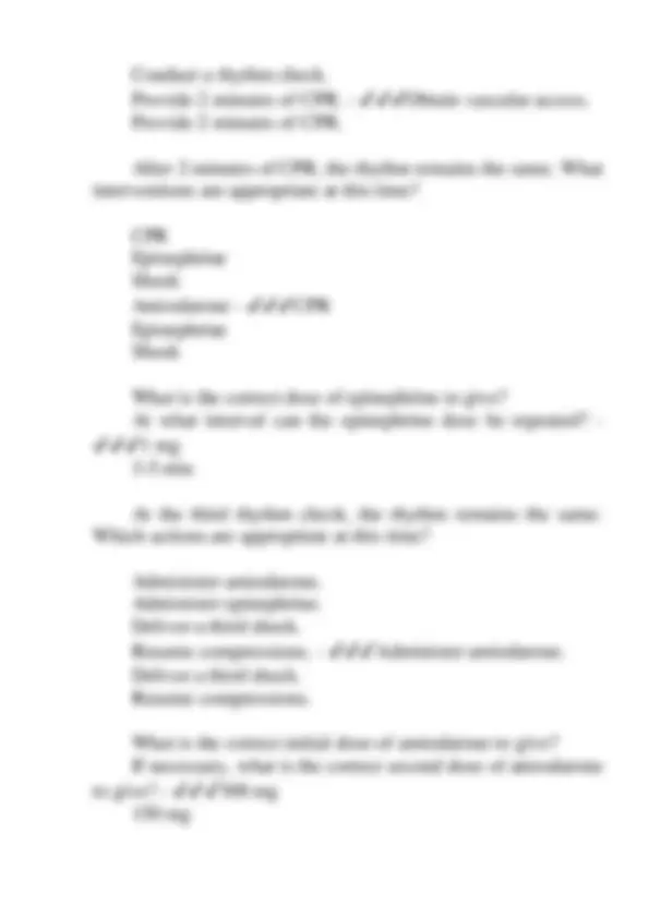 ACLS Flashcards FOR 2025 LATEST UPDATE AND APPROVED WITH CORRECT ...