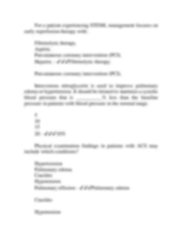 ACLS Flashcards FOR 2025 LATEST UPDATE AND APPROVED WITH CORRECT ...