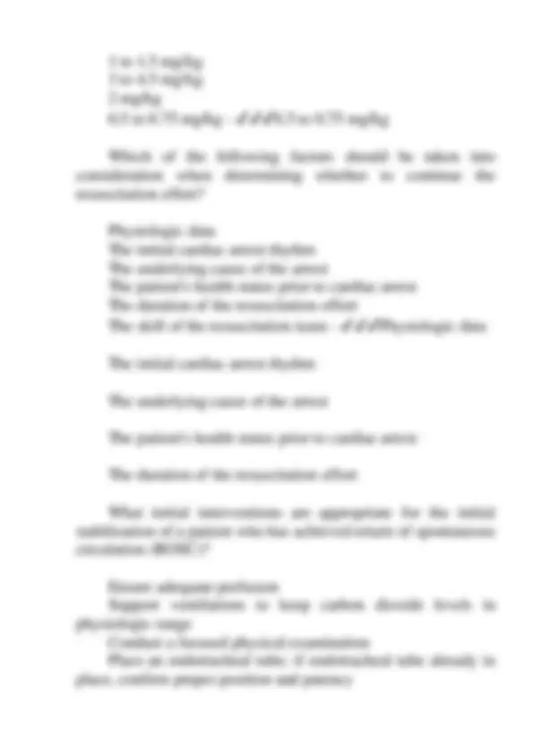 ACLS Flashcards FOR 2025 LATEST UPDATE AND APPROVED WITH CORRECT ...