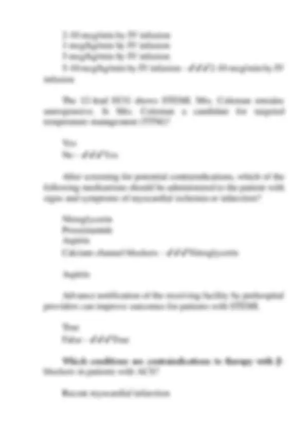 ACLS Flashcards FOR 2025 LATEST UPDATE AND APPROVED WITH CORRECT ...