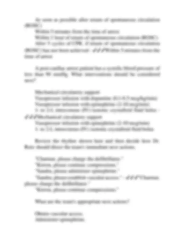 ACLS Flashcards FOR 2025 LATEST UPDATE AND APPROVED WITH CORRECT ...