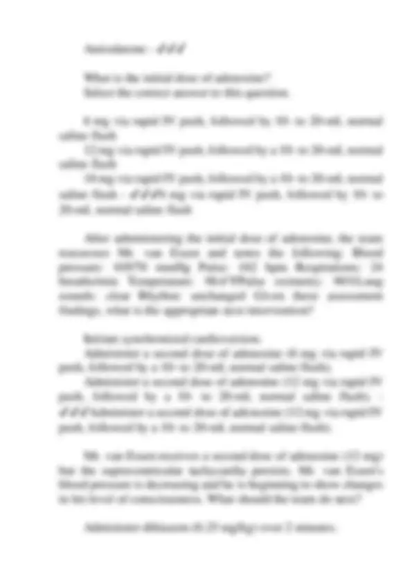 ACLS Flashcards FOR 2025 LATEST UPDATE AND APPROVED WITH CORRECT ...