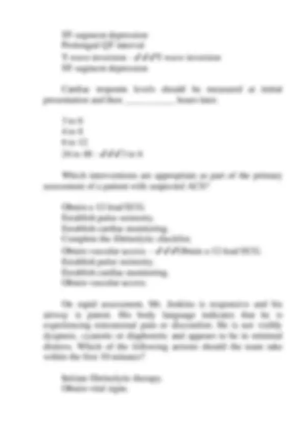 ACLS Flashcards FOR 2025 LATEST UPDATE AND APPROVED WITH CORRECT ...