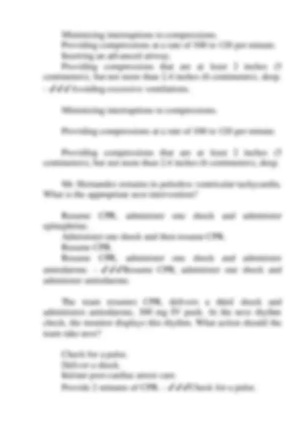 ACLS Flashcards FOR 2025 LATEST UPDATE AND APPROVED WITH CORRECT ...