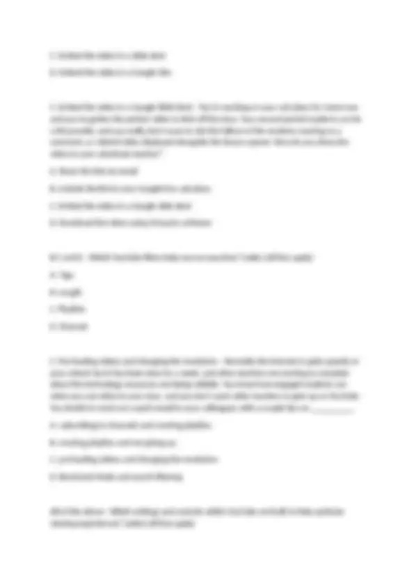 Google-Unit 11 complete questions and answers | Exams Advanced Education | Docsity