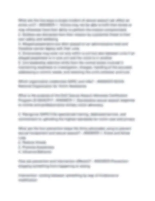 Army SHARP Foundation Course Module 1 and 2 Exam 2024 Update Questions ...