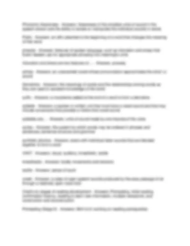 ALTA Exam Questions and Answers: Linguistics and Reading | Exams Social ...