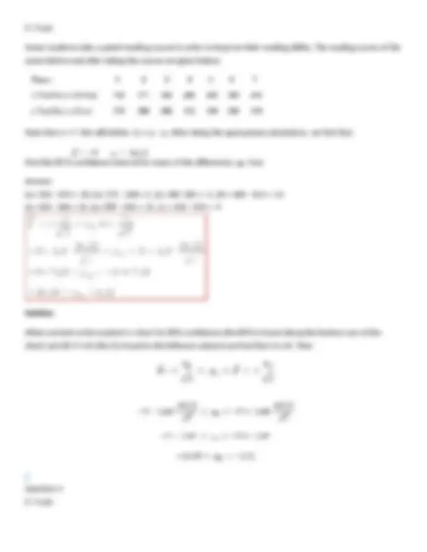 MATH 110 MODULE 8 Problem Set Introduction to Statistics - Key - 2025B ...