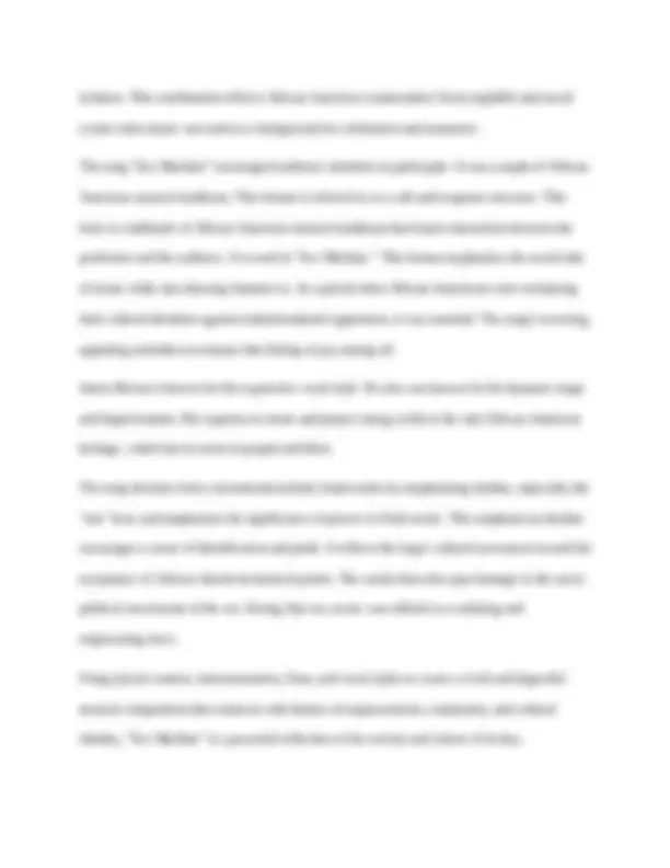 Task 3 Analyzing Music Global Arts and Humanities D198 A. 1 | Thesis ...