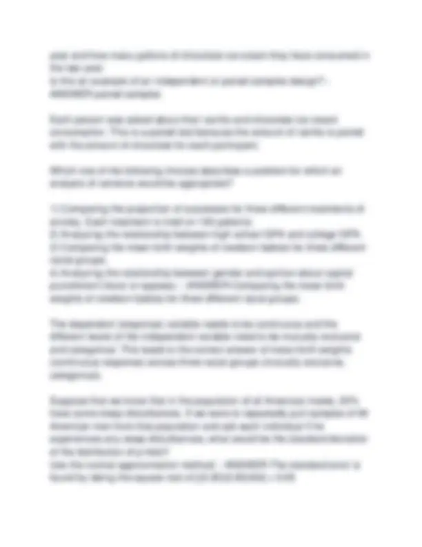 Statistics Midterm Exam Questions and Answers: A Comprehensive Review ...